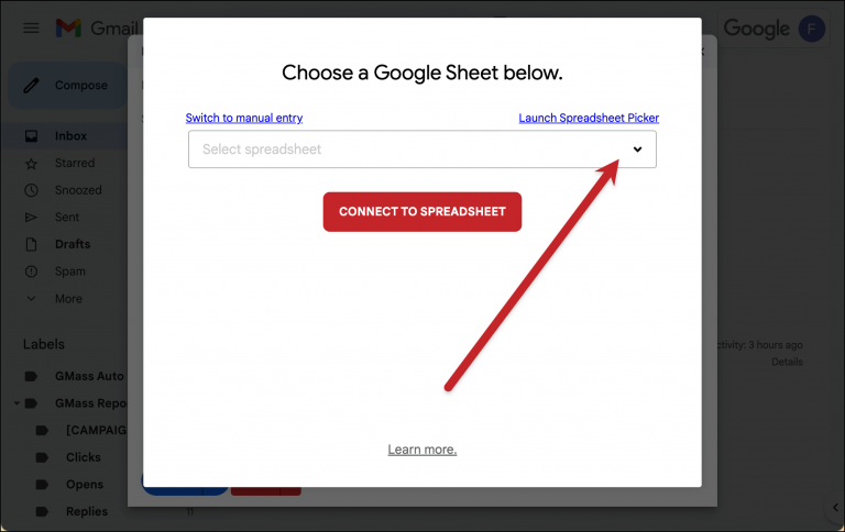 How to Connect a Google Sheet to GMass (Full Guide)