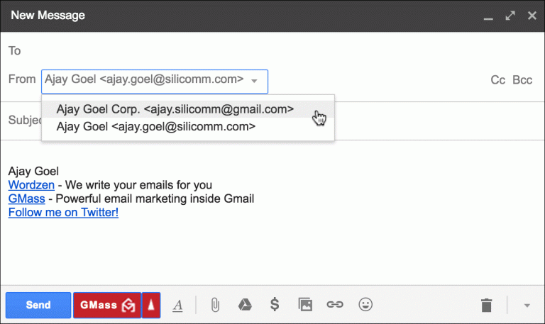 How to set the right From Name in your Gmail email marketing campaigns