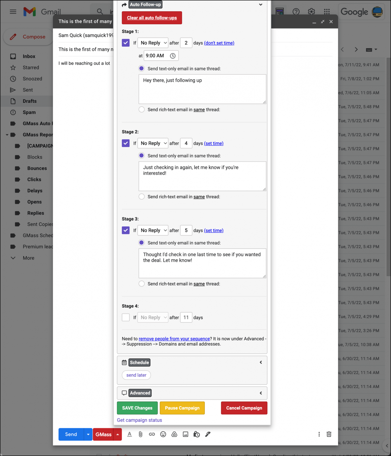 Setup Gmail Auto Follow-Up Emails Until You Get a Reply [Updated 2023]