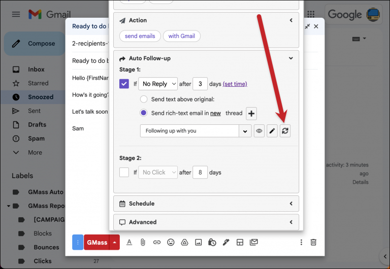 Create Rich Content for an Automatic Follow-Up Email Sequence