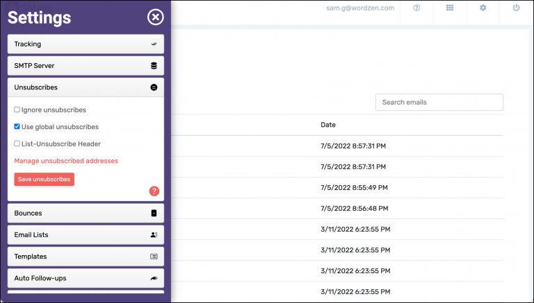 Manually Import or Remove Unsubscribe Addresses and the GMass ...
