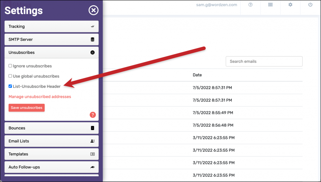 Manually Import or Remove Unsubscribe Addresses and the GMass ...