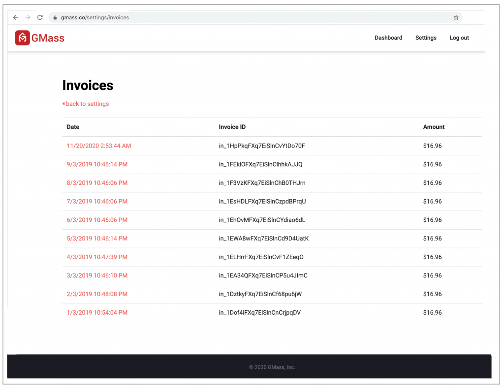 How to get your invoices