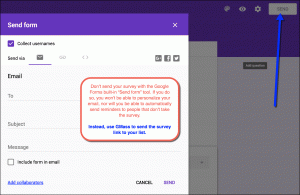 Use Google Forms and GMass to send surveys and follow-up emails that ...
