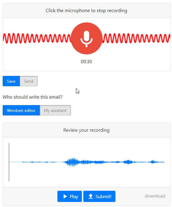 How to record audio from a mobile web page on iOS and Android