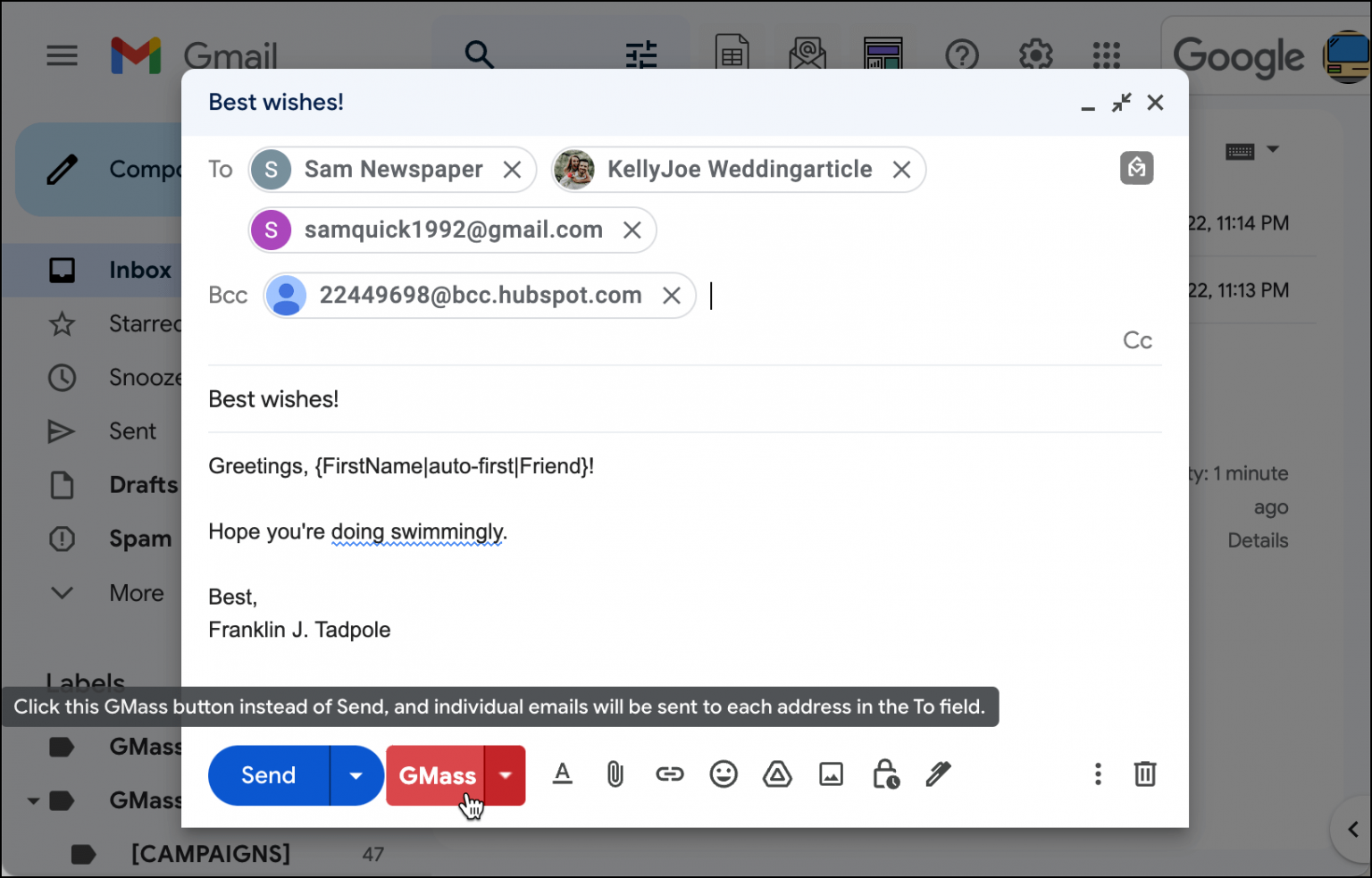 Integrate HubSpot with Your Gmail Mail Merge Campaigns