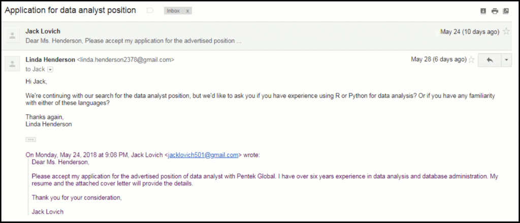 Send an email campaign as a reply to the most recent conversation