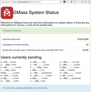 The launch of our System Status page