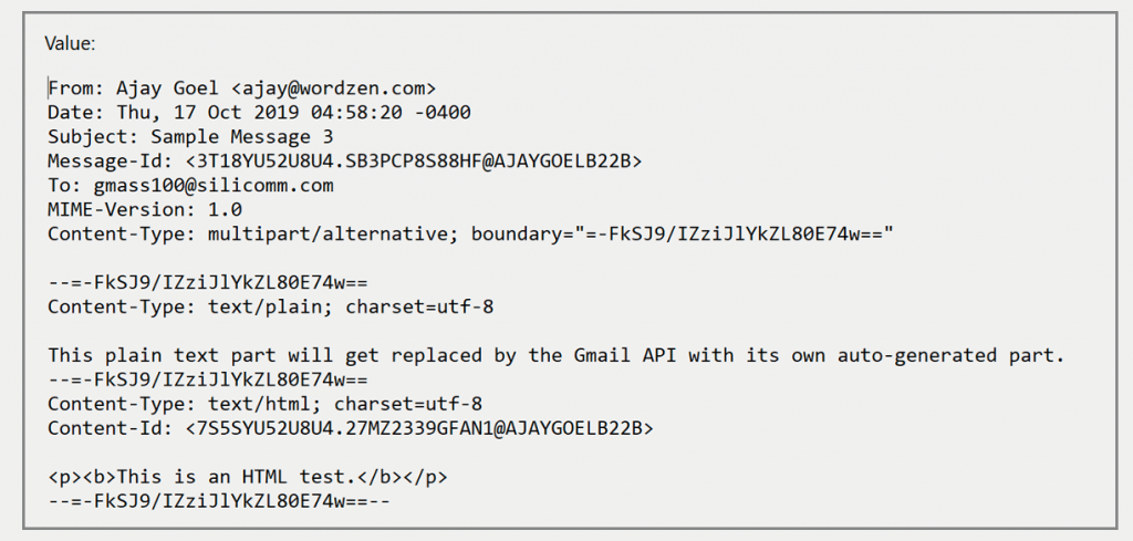 The Gmail API's quirky handling of HTML and Plain Text messages parts