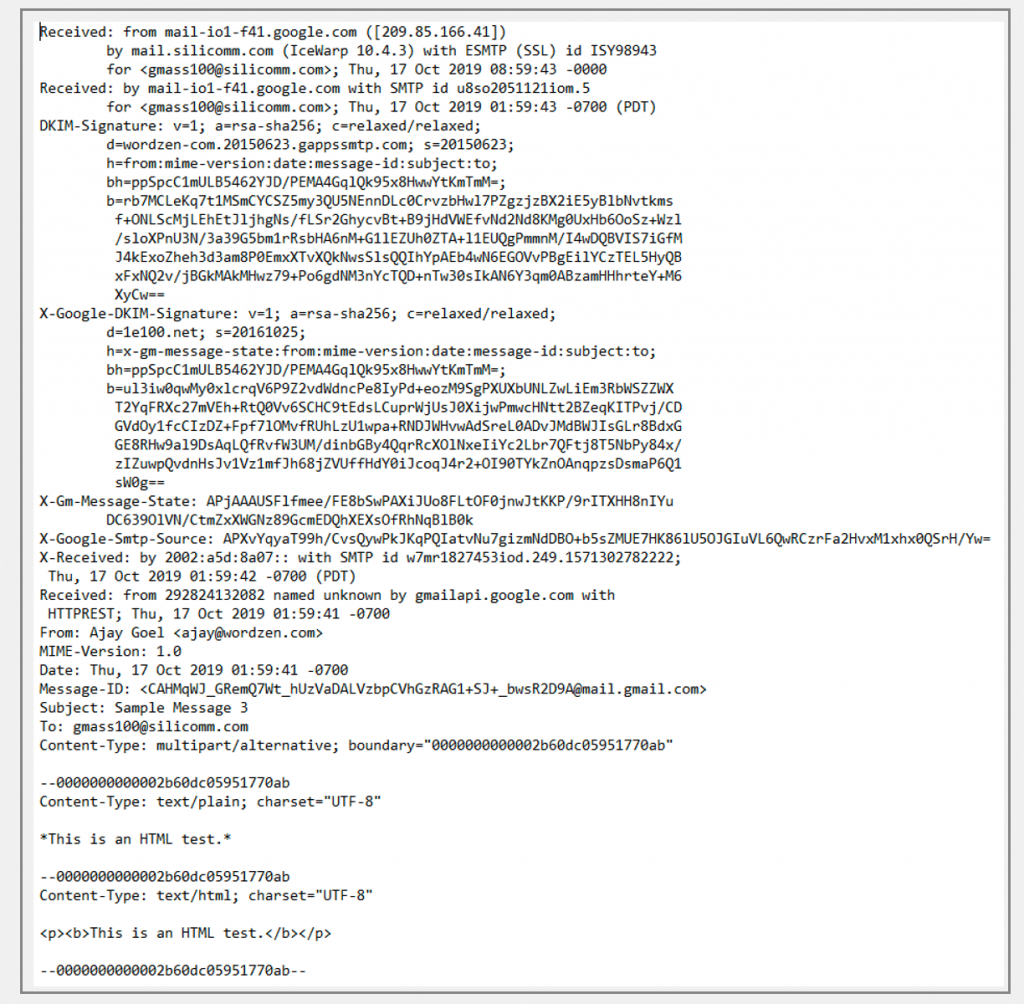 The Gmail API's quirky handling of HTML and Plain Text messages parts