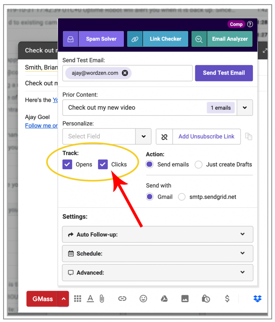 How to disable "click tracking" on selected links