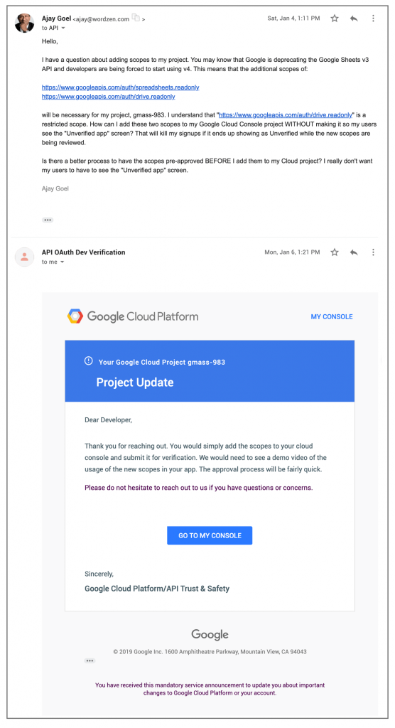 Five annoying issues with Google's OAuth Scope Verification