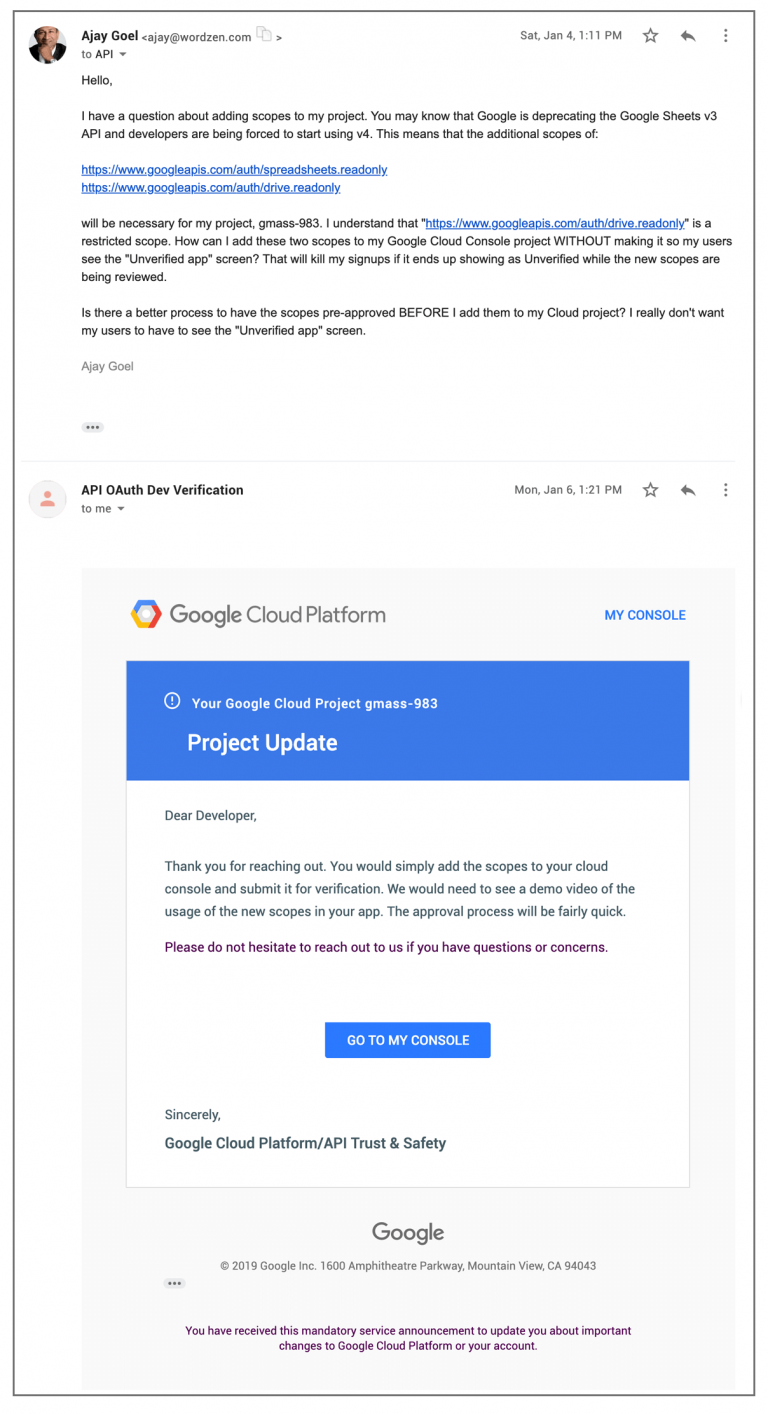 Five annoying issues with Google's OAuth Scope Verification