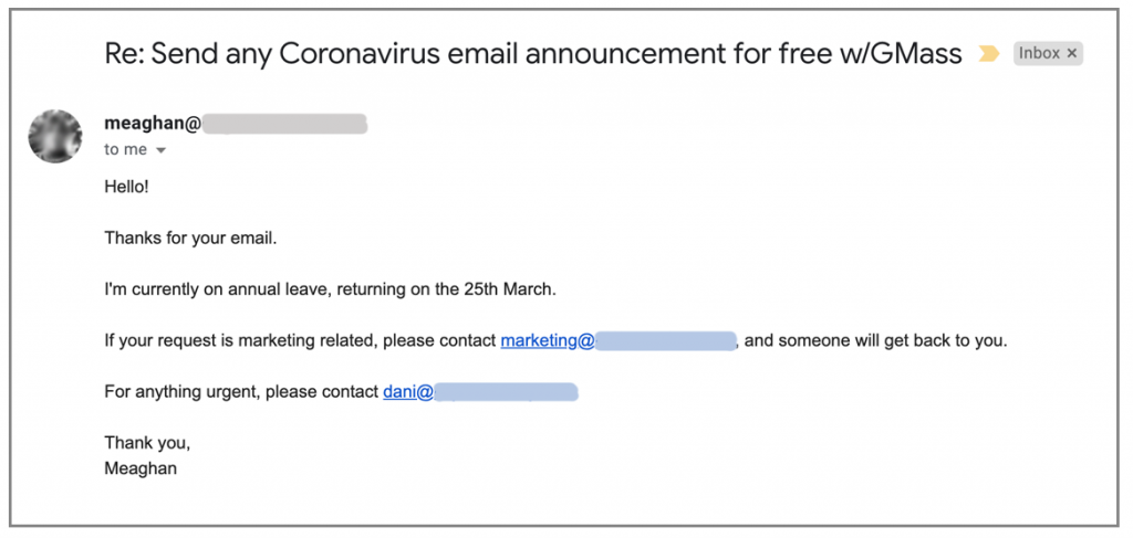 The great "email follow up" feature and how we find replies