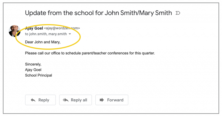 How To Send A Mail Merge To TWO People Per Row