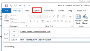 How to Schedule Email in Outlook in 2020