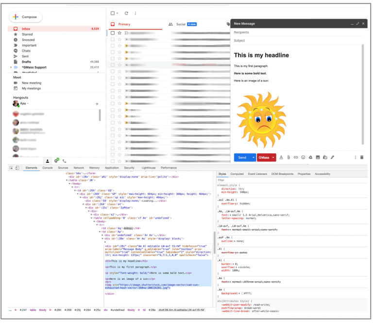 How To Send Html Email In Gmail 3 Easy Options Gmass