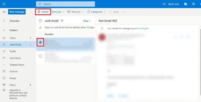 Albany Z log H ll k Outlook Mail Spam Folder Vita Csavarg Elker l
