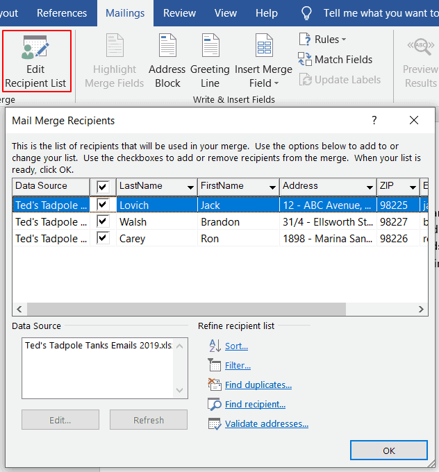 Mail Merge With Labels In Word