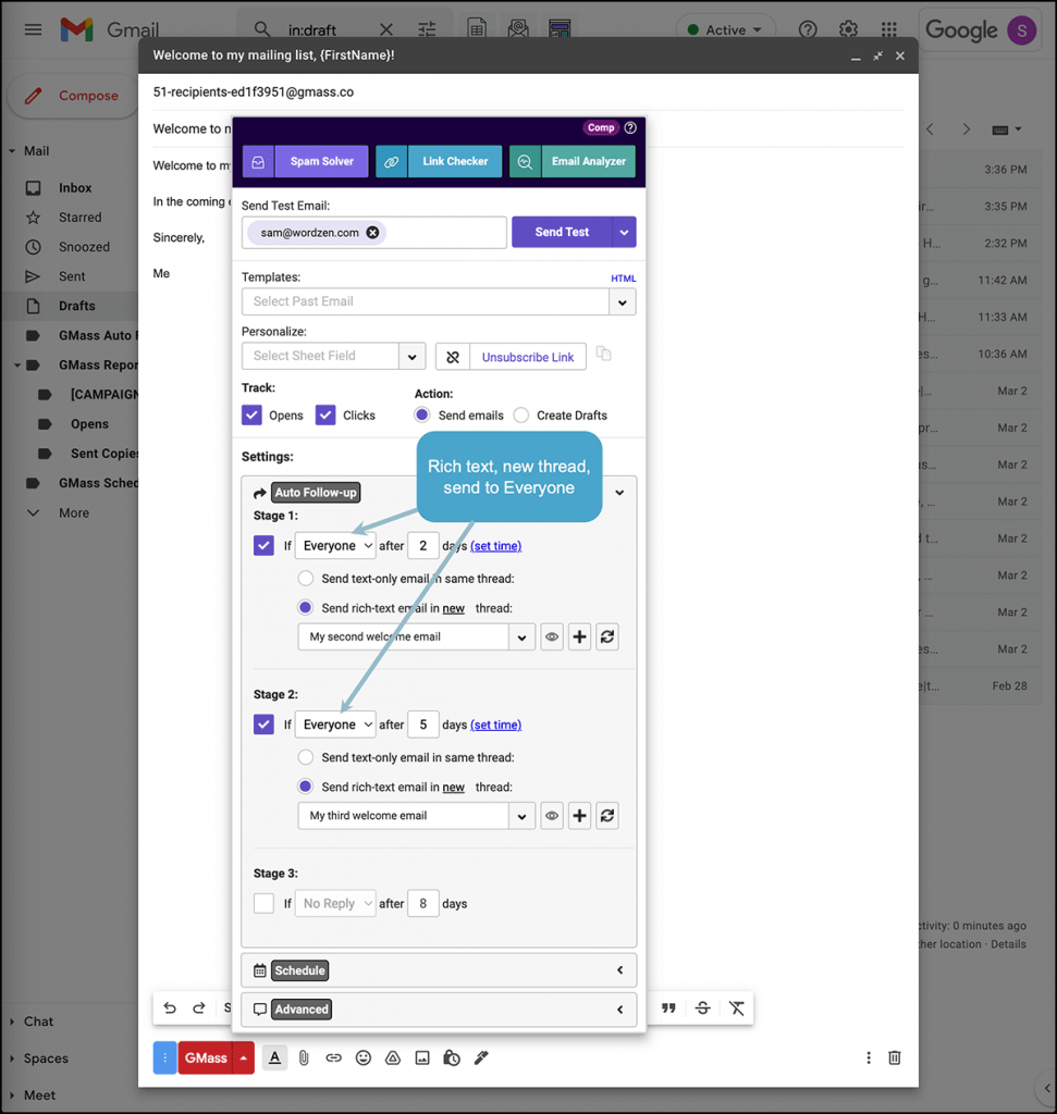 New Feature: Test your email sequence