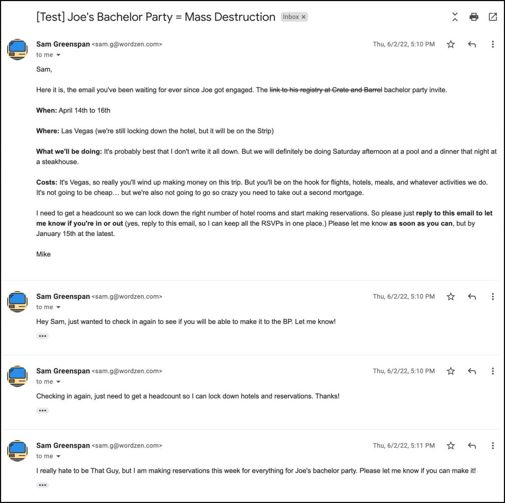 Bachelor Party Invitation Emails: The Ultimate Guide (30+ Funny Templates)