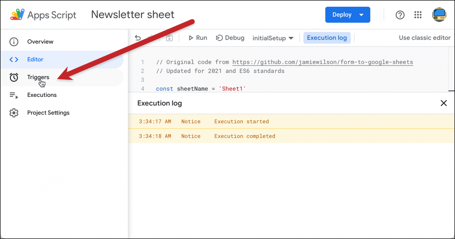 How to Get Subscriber Emails From a Web Form Into Google Sheets (Then GMass)