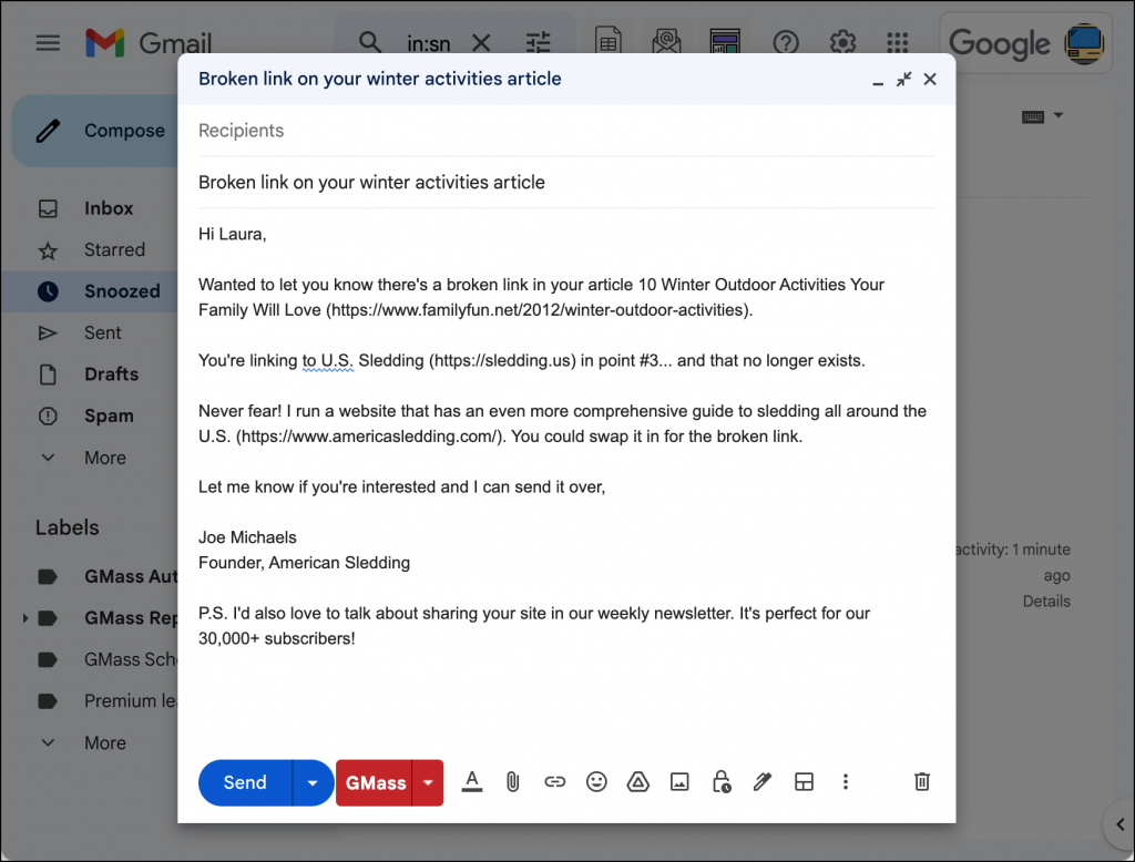 The #1 Broken Link Outreach Template That Will Actually Succeed in 2023