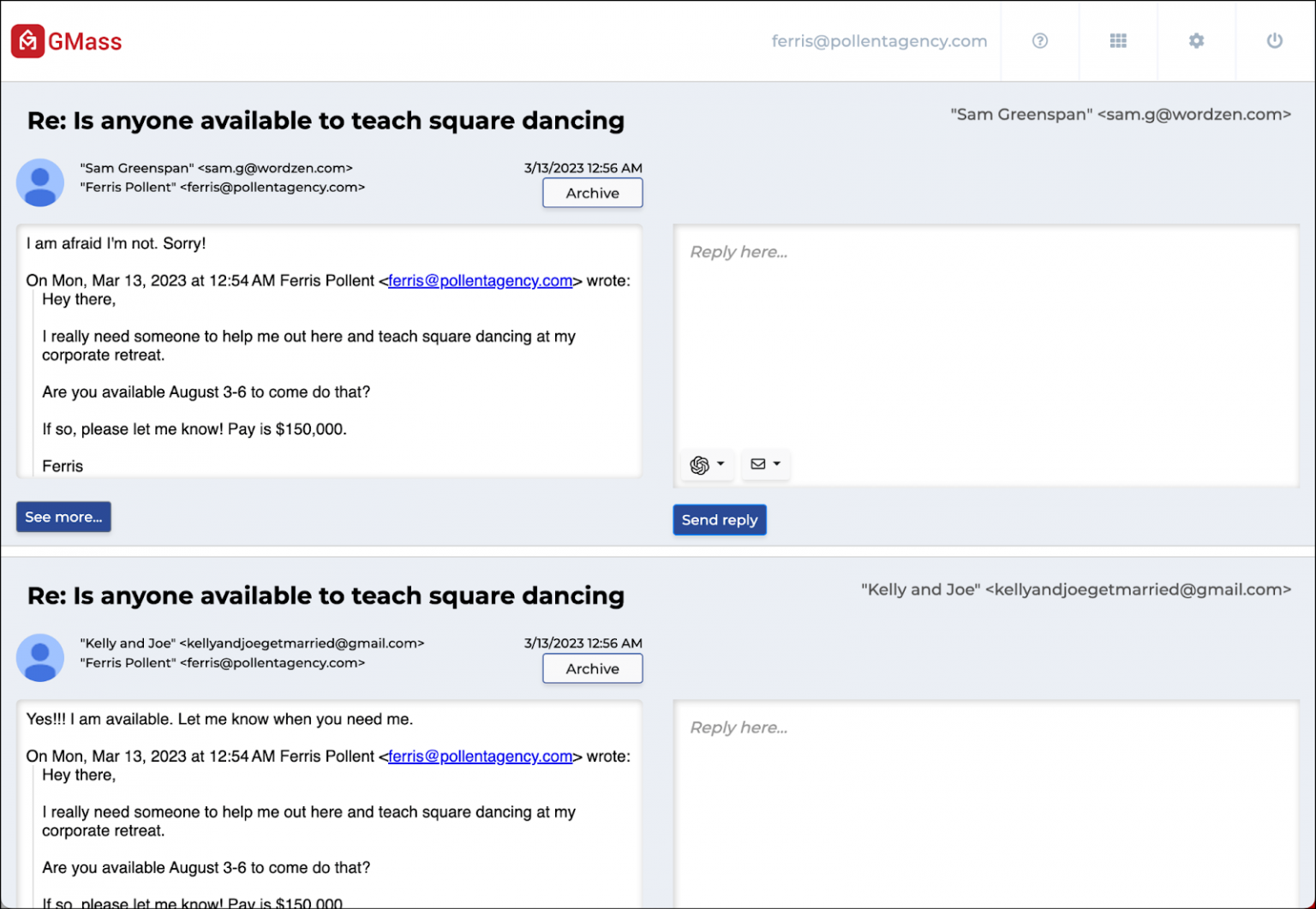 New in GMass: Instant Reply and Bounce Detection