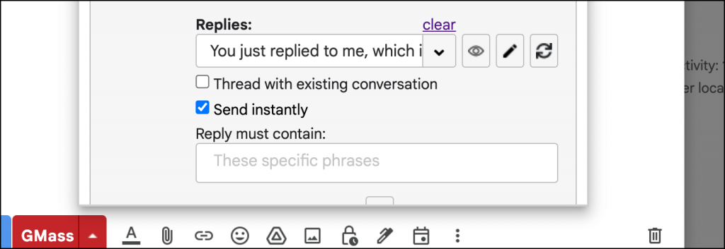 Triggered Emails in GMass: Send When a Prospect Is in Their Inbox