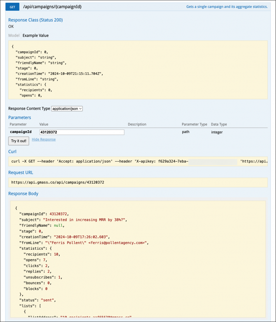 How to Pull Campaign Reporting Data Using the GMass API
