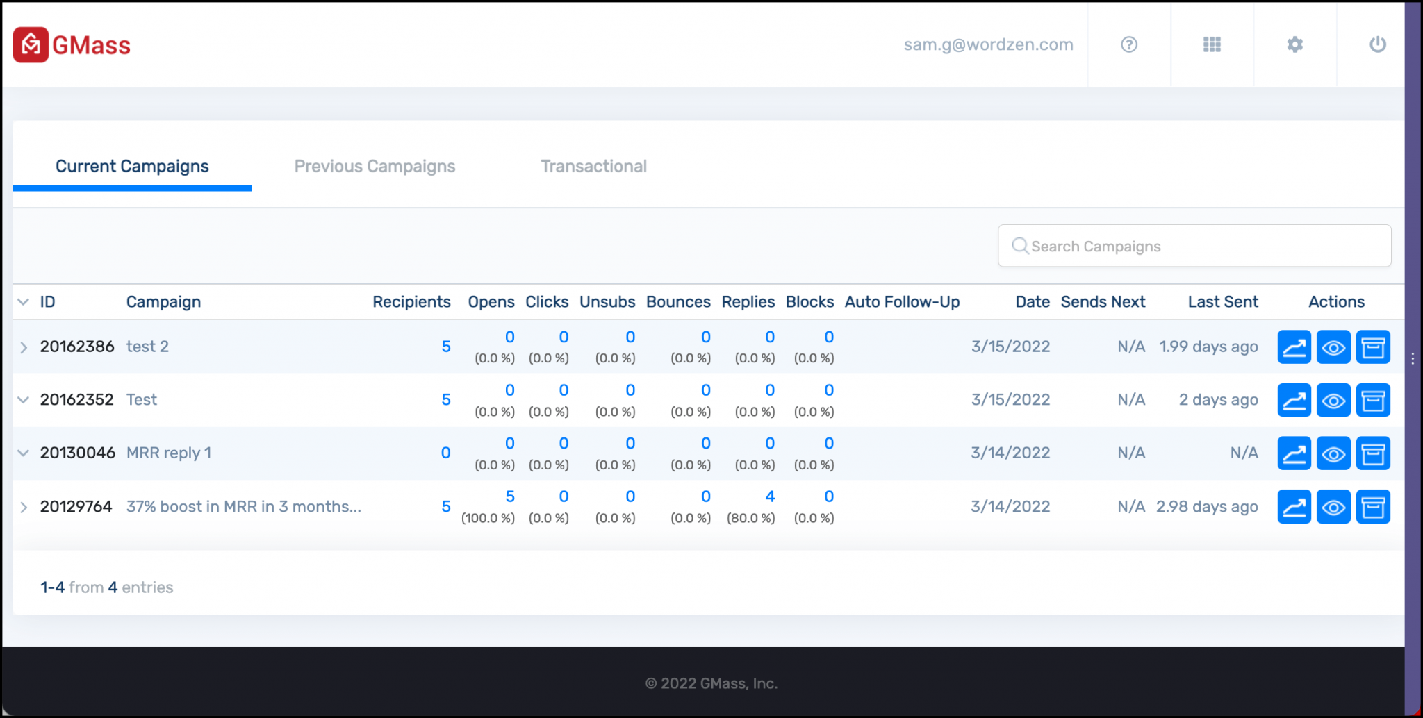 GMass reporting: Accurate, actionable, and shareable email analytics