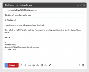 Real estate agents - easy, personalized mass emails in Gmail - GMass