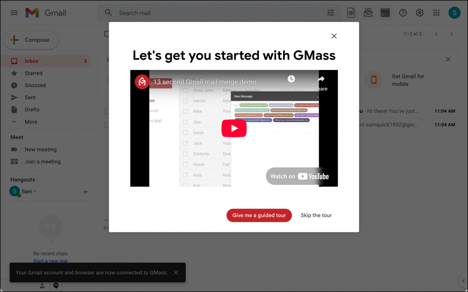 GMass Quickstart Guide: Connect & Send Your 1st Campaign